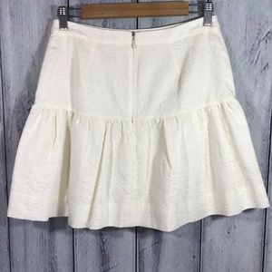 J. Crew | Skirts | J Crew Mini Skirt Pleated Ivory Lined | Poshmark